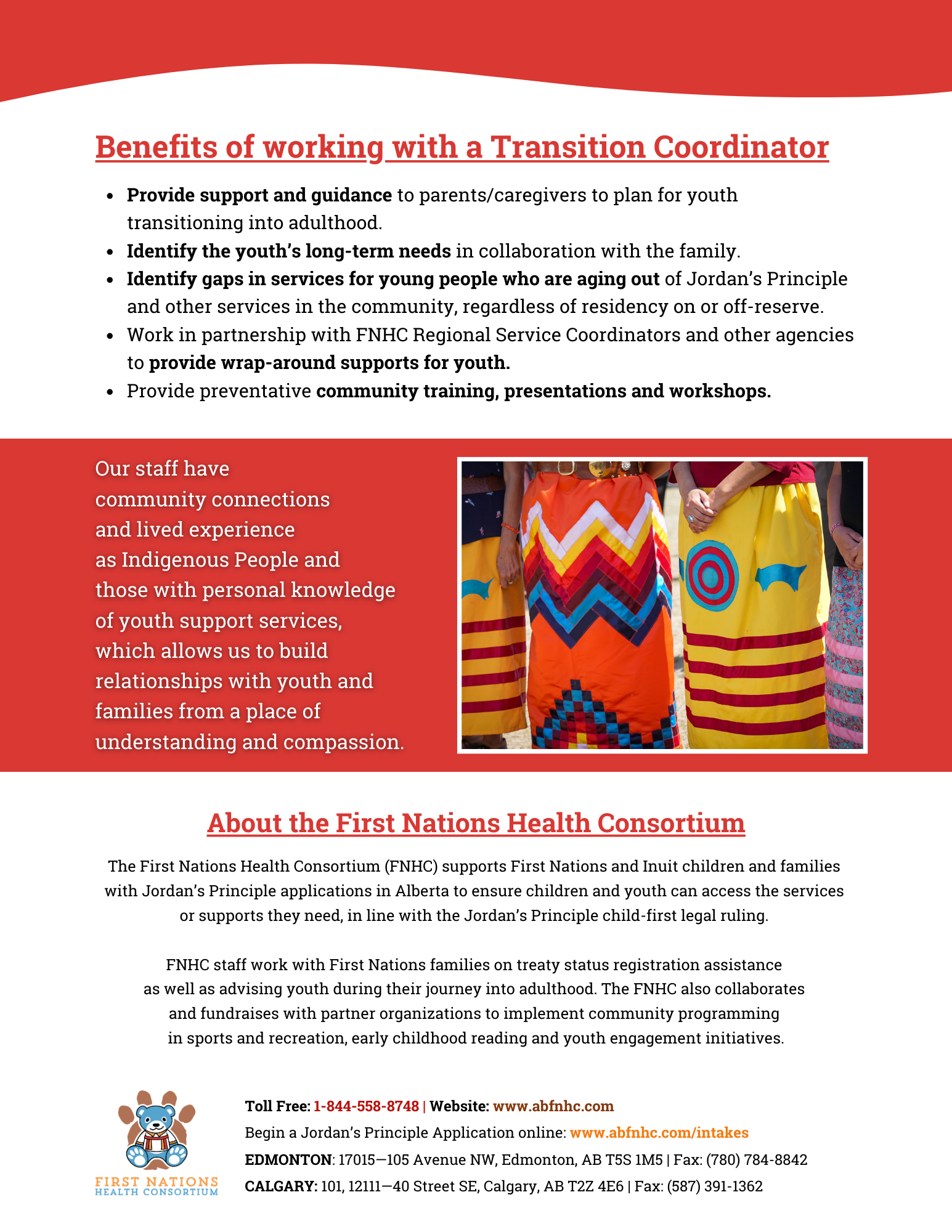 Youth in Transition to Adulthood Supports - First Nations Health Consortium
