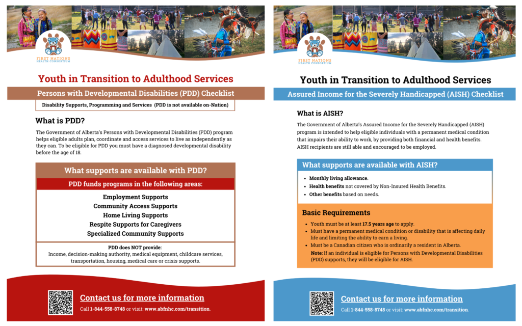 New Youth in Transition to Adulthood Checklists - PDD and AISH - First ...